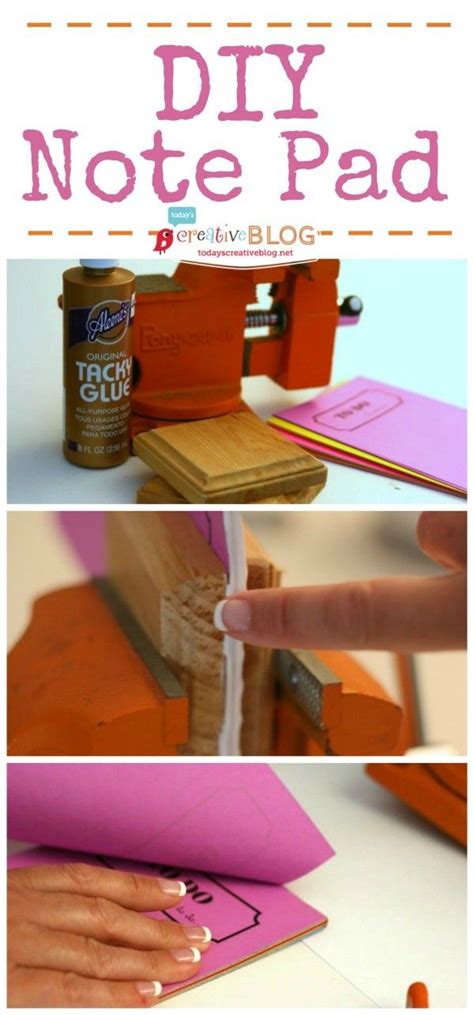 How To Make A Notepad Tutorial Diy Note Pad Notepad Diy Notepad Crafts