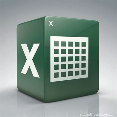 Excel Icon D Rendering Stable Diffusion Online