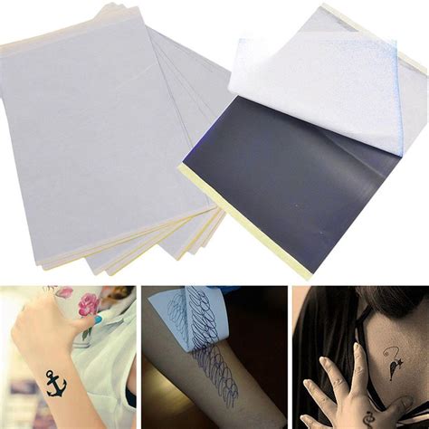 100แผ่น กระดาษลอกลาย A4 Size Tattoo Tracing Paper กระดาษลอกลายสัก แผ่น