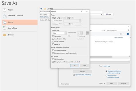 how to save powerpoint presentations as pdf files