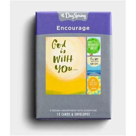 Dayspring Cards 252689 Boxed Card Encouragement God Is With You Box