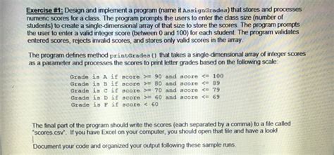 Solved Exercise 1 Design And Implement A Program Name It