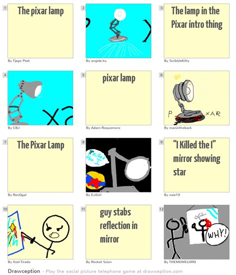 The Pixar Lamp Drawception