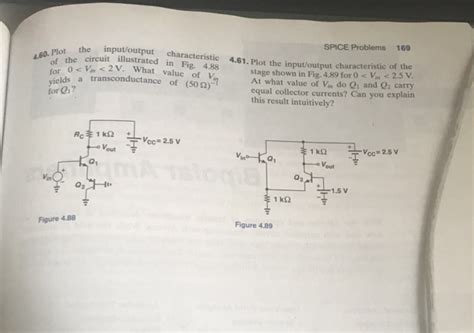 Solved Spice Problems 169 The Inputoutput Characteristic