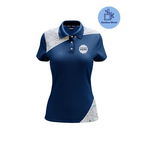 Yaliwunga Always Bamboo Naidoc 26 Womens Custom Polo Bw Tribal