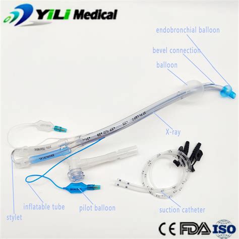 Medical Device Double Lumen Bronchial Tube Endobronchial Catheter Respiratory Anesthesia Pvc