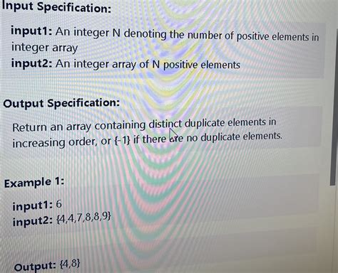 Input Specification Input1 An Integer N Denoting The Number Of Positive