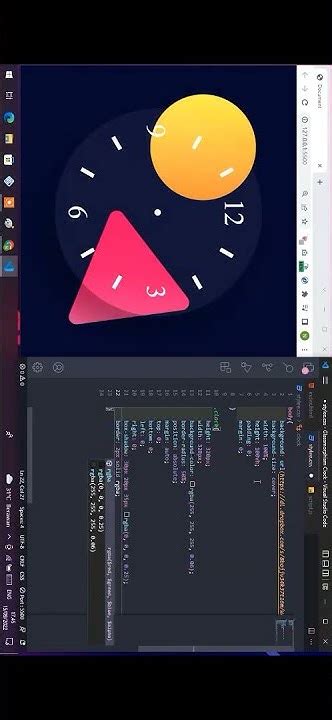Glassmorphism Clock Effect Using Html Css Javascript Youtube