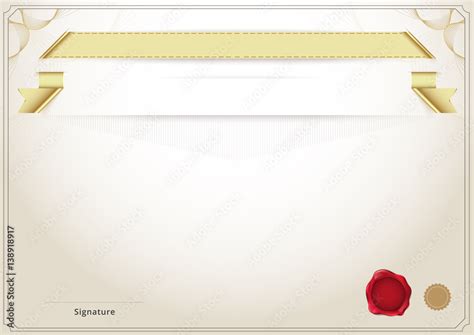 Blank Diploma And Certificate Template Background Vector Illustration