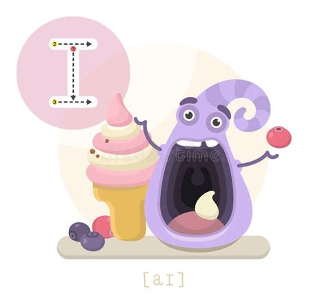 English Letter I Ice Cream Stock Illustrations 109 English Letter I