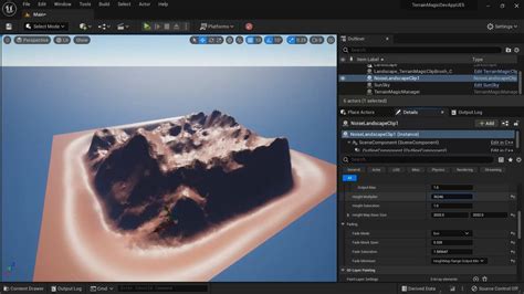 We Just Started Implementing A Real Time Terrain Editing Mode In Our Unreal Engine Landscape