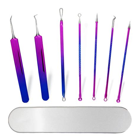 Hearyone Pimple Popper Tool Kit 7pcs Blackhead And Acne Removal Set