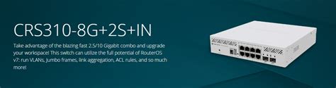 Mikrotik Fiber Cloud Router Switch Crs310 8g 2s In Wholesale Prices Tradeling