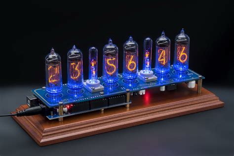 Wooden Stand For In 14 Arduino Shield Nixie Tubes Clocks Gra And Afch