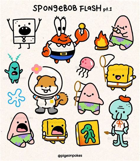 Spongebob Cute Easy Doodles Cute Easy Drawings Doodle Drawings