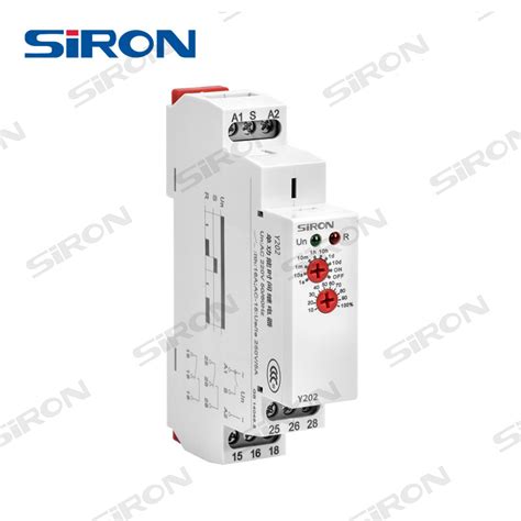 Siron Y20 Din Rail Smart Time Delay Dc State Relay Module 12v 220v Single Function Time Delay On