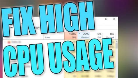 fix windows 10 using 100 cpu usage computersluggish