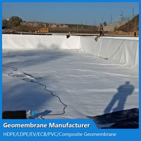 Single Layer Composite Geomembrane With Double Layers Geotextile