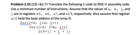 Solved Problem 225 10 Translate The Following C