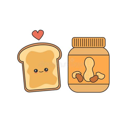 Cute Peanut Butter Drawing