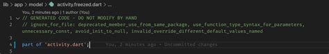Freezed Model Throws Error On Code Generation Issue RrousselGit Freezed GitHub