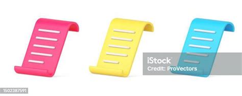 종이 편지 문서 시트 페이지 텍스트 곡선 대응 통신 3d 아이콘 세트 벡터 0명에 대한 스톡 벡터 아트 및 기타 이미지 0명 경제 계약서 Istock