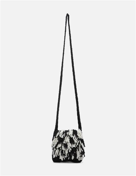 ader error knitted crossbody bag hbx globally curated fashion and