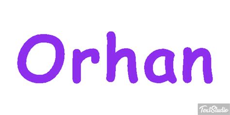 Orhan İlk Adı Animasyonlu  Logo Tasarımları