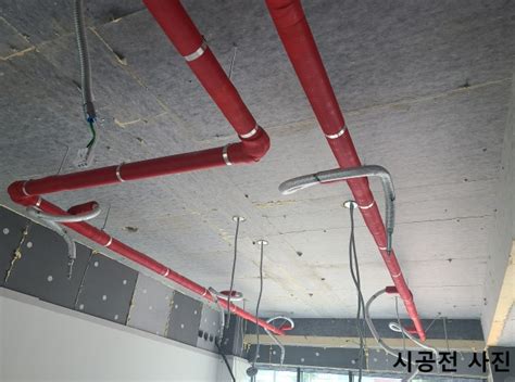 덕양구 삼송 서한비아타운 상가 커피숍 스프링클러 자바라 상향식 이설작업 공사현장 대영소방㈜