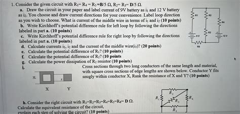 Solved Consider The Given Circuit With Chegg