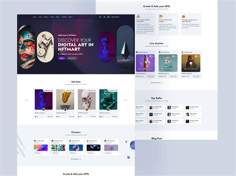 Blockchain React Js Nft Website React Website Design On Behance