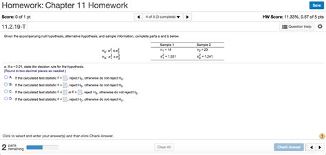 Solved Homework Chapter 11 Homework Score 0 07 Of 1 Pt ㊧