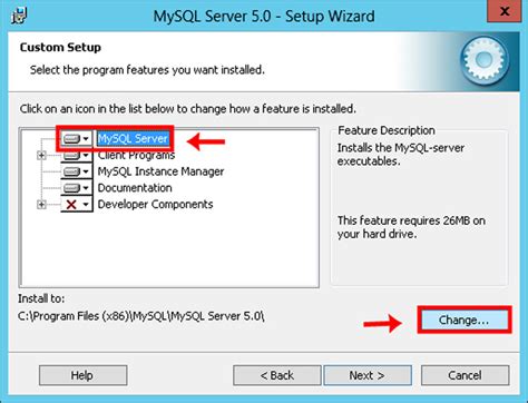 نحوه نصب دیتابیس Mysql