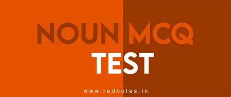 Noun Quiz Mock Test 100 English Grammar Question
