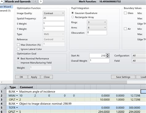 How To Optimize An Optical Image Contrast In An Imaging System In SG