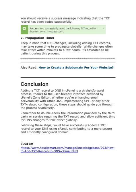 How To Add TXT Record To DNS CPanel Pdf