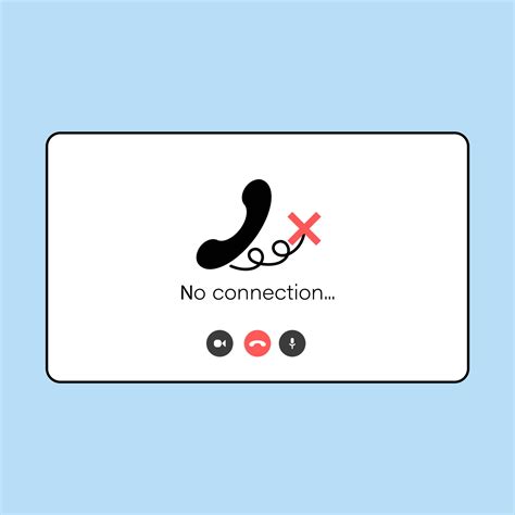 No Signal Or Lost Connection Video Call Program Window 18728635 Vector Art At Vecteezy