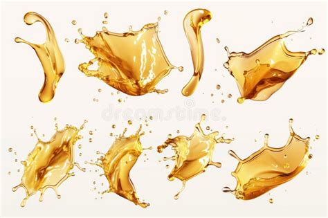 Close Up Of Liquid Splashes Stacking Up On Top Of Each Other Creating A Layered Effect Stock