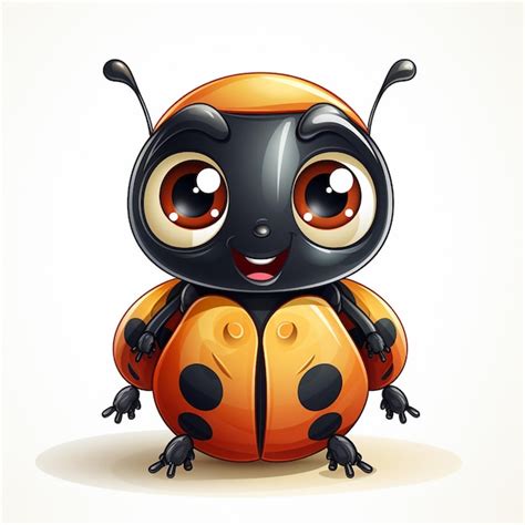 Premium Vector Ladybug Isolated On White Background Vector Illustration