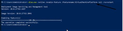 WSL Installation On Windows Server 2019