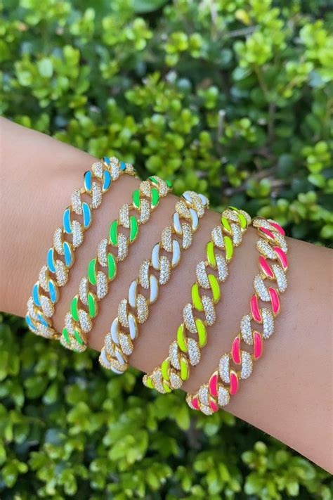 Rainbow Enamel Bracelets Summer Jewelry Summer Fashion Jewelry