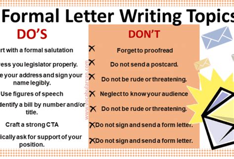 Formal Letter Writing Topics For Class Archives VocabularyAN