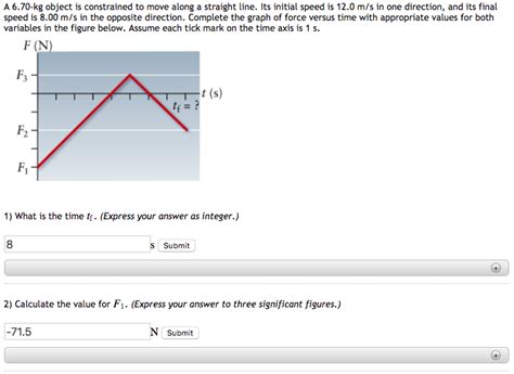 Solved A 670 Kg Object Is Constrained To Move Along A