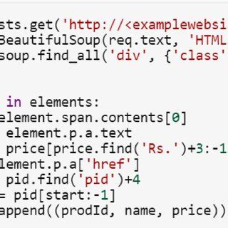 Python Code For Extraction Of Data From Documents Download Scientific Diagram