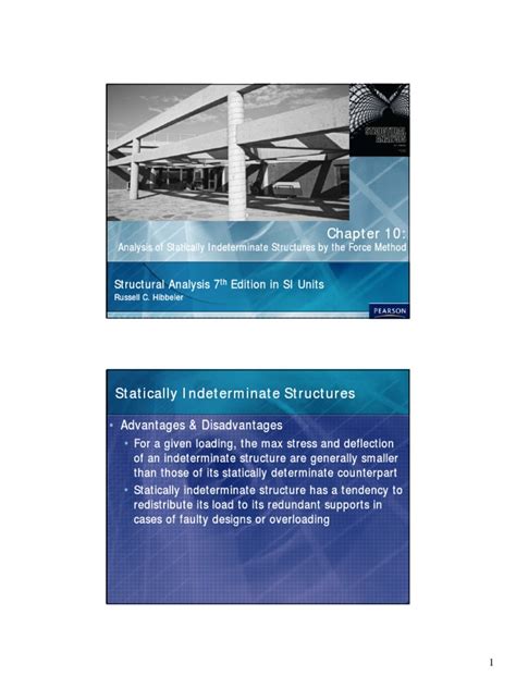 Statically Indeterminate Structures Force Method Analysis Pdf Beam Structure Structural