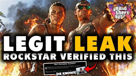 These Leaks Are All Got Confirmed In Gta 6 Youtube
