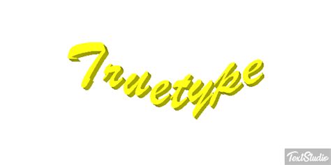 truetype font animated logo designs