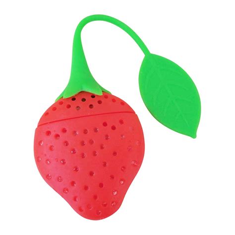 Generic Silicone Strawberrylemon Design Loose Tea Leaf Strainer Herbal