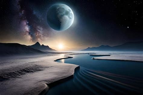 Premium Photo A Closeup Shot Of A Detailed Moon Surface Its Craters