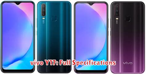 Vivo Y17 Full Specifications
